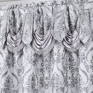 Accents | 4 Piece Drape Set With Attached Valance And Sheer With 2 Tie ...